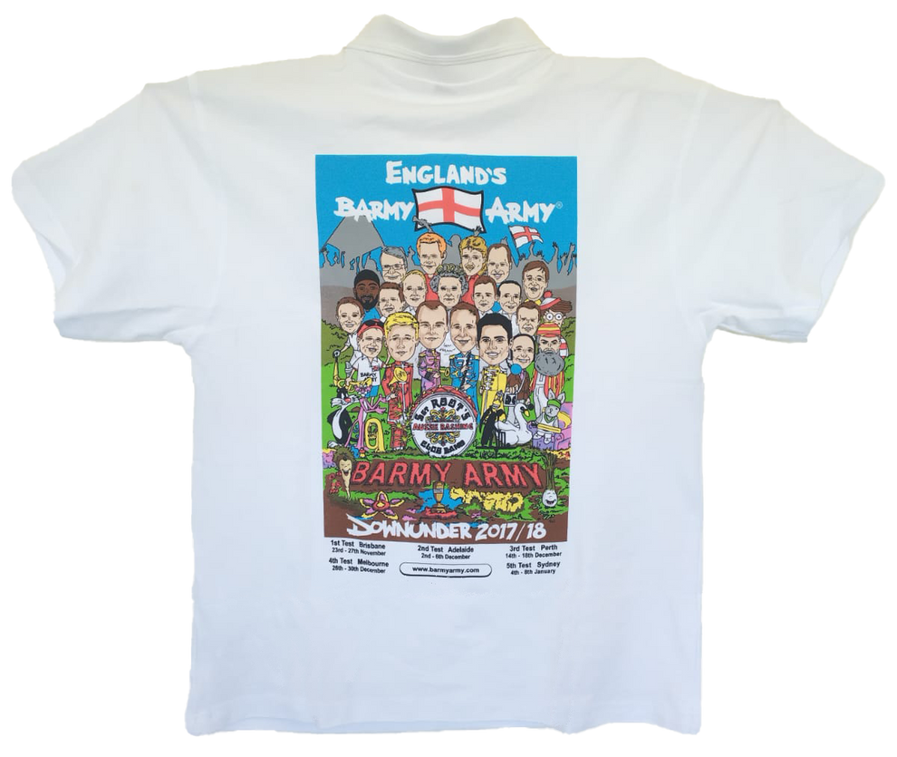 Barmy Army 2017/18 Ashes Tour Sgt Root Polo – BarmyArmyDownUnder
